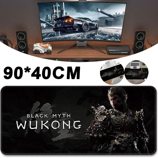 BLACK MYTH WUKONG Desk Large Black Gaming Mouse Mat PC Desk Pad Table ...