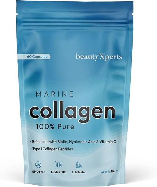 MARINE COLLAGEN CAPSULES | with Biotin, Hyaluronic Acid & Vitamin C ...