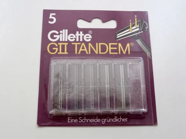 GILLETTE G2 GII Trac 2l Rasierklingen 5 St. für G2 Razor Rasierer Neu ...