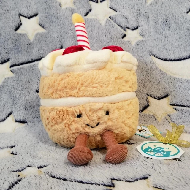 JELLYCAT AMUSABLES BIRTHDAY Cake - Brand New With Tags w/Dust Bag*Rare ...