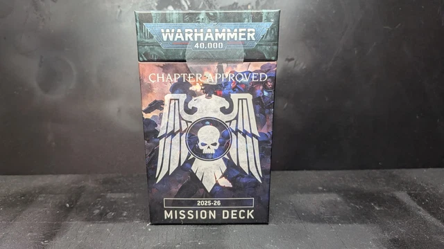 WARHAMMER 40,000 CHAPTER Approved Mission Deck 2025-26 New & Sealed £26 ...