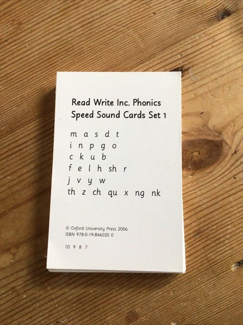 READ WRITE INC.: Set 1. Speed Sound Cards (READ WRITE INC PHONICS ...