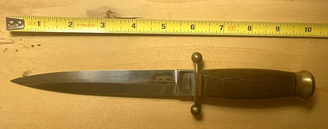 LINDER-MESSER SOLINGEN-GERMANY ROSTFREI-INOX Cocobola Dagger Knife w/6 ...