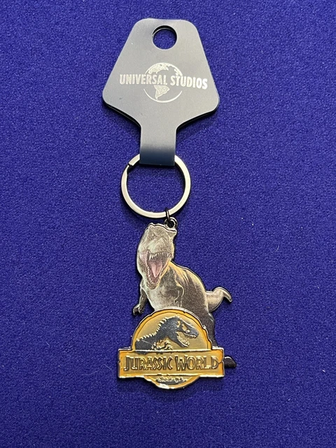 UNIVERSAL STUDIOS JURASSIC World Amber Logo with T-Rex Keychain NEW £28 ...