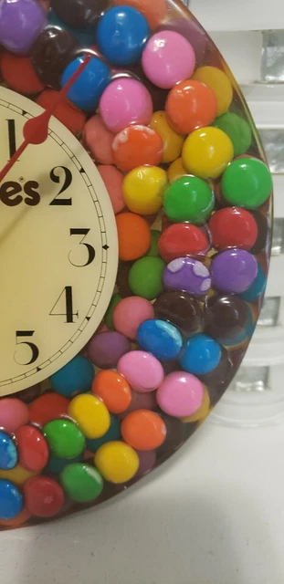 UNIQUE VINTAGE NESTLÉ Smarties Chocolate Candy Battery Wall Clock ...