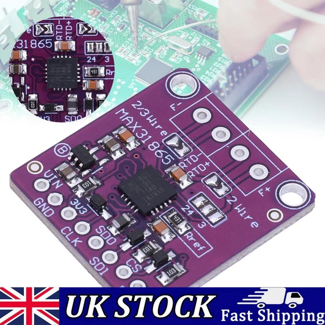 MAX31865 PT100/PT1000 RTD Temperature Sensor Detector Module Amplifier ...