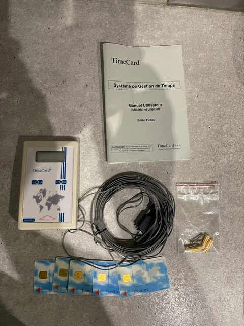 TIMECARD SYSTEM DE gestion de temps (Avec 7 cartes) EUR 1,00 - PicClick FR