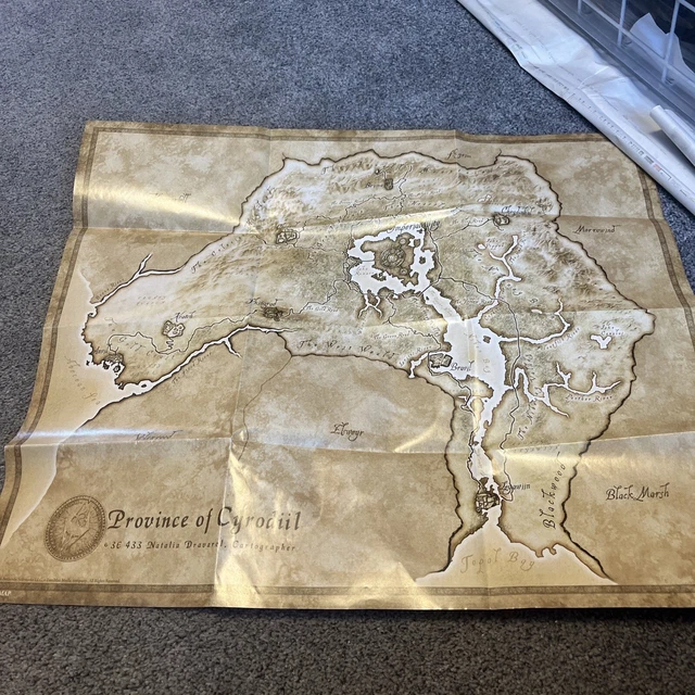PAPER MAP FOR The Elder Scrolls II Daggerfall Hammerfell Official ...