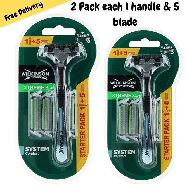 10 BLADE WILKINSON Sword Shaving Replaceable Cartridges Xtrem 3 System ...