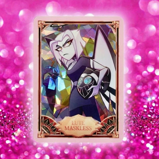 HAZBIN HOTEL TRADING Cards Lute Maskless Cracked Ice Promo Card (PR-12 ...
