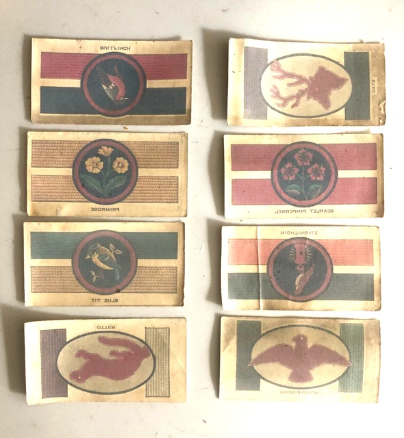 BOY SCOUT AND Girl Guide -Patrol signs /emblems Player Cigarette 13 ...