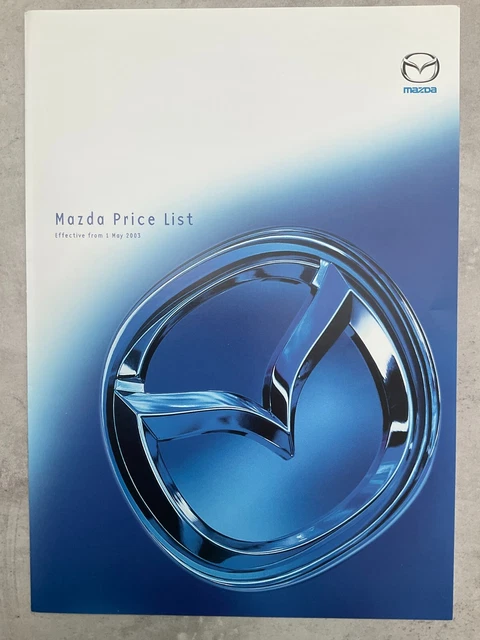 MAZDA RANGE UK Market Car Price List Brochure - May 2003 £7.49 ...
