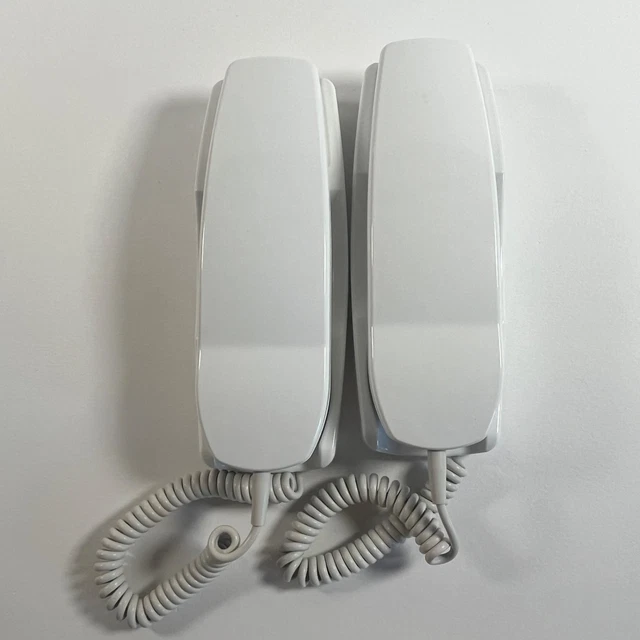 2 X BELL System 801 Door Entry White Audio Handset For Bell Door Entry ...