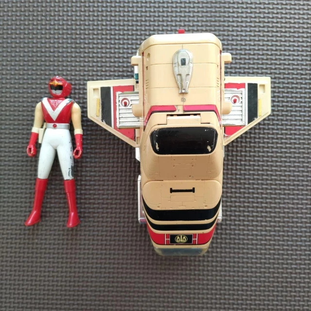 COFFRET POWER RANGERS Chojuu Sentai Liveman Red Figurine & Machine ...