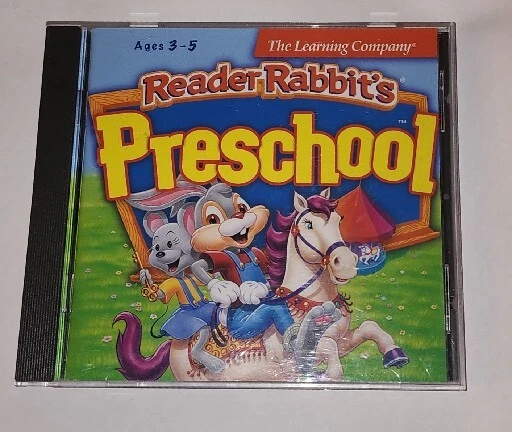 READER RABBIT'S PRESCHOOL Ages 3-5 The Learning Company (1997, CD-ROM ...