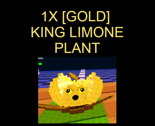[GOLD] KING LIMONE Plant | Plants Vs. Brainrots Roblox $5.00 - PicClick CA