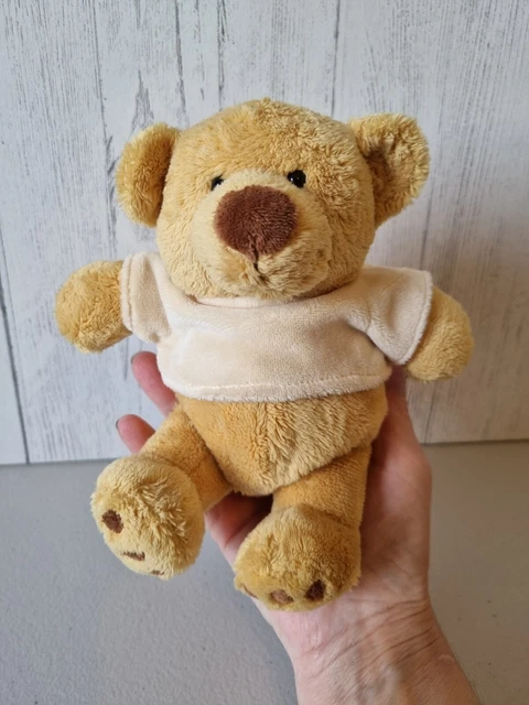 HAMLEYS TEDDY BEAR Soft Toy Plush Wearing Cream Beige Jumper Approx 8 ...