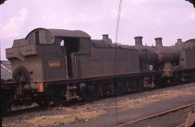 ORIGINAL SLIDE BR ex-GWR Collett 56xx Steam Loco 6603 Swindon Works Apr ...