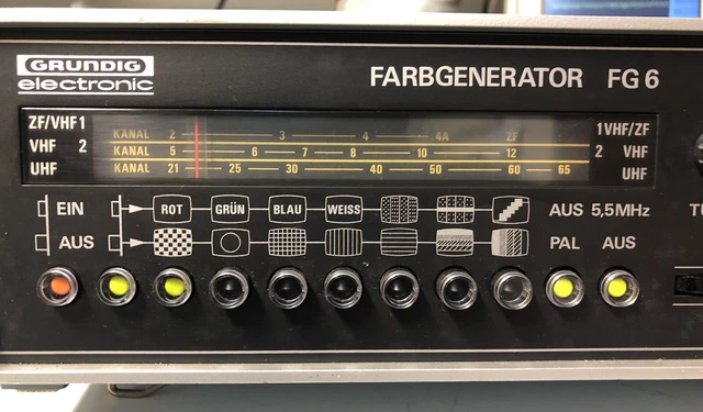 GENERATORE TV COLOR "Grundig Farbgenerator FG6" EUR 59,00 - PicClick IT