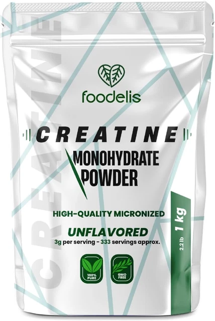 CREATINA MONOIDRATO MICRONIZZATA in Polvere 1 Kg – Senza Sapore – 100% ...