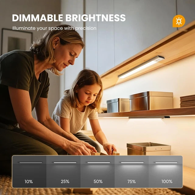 20CM UNDER CABINET Kitchen Lights, Motion Sensor Lights Indoor, USB-C ...