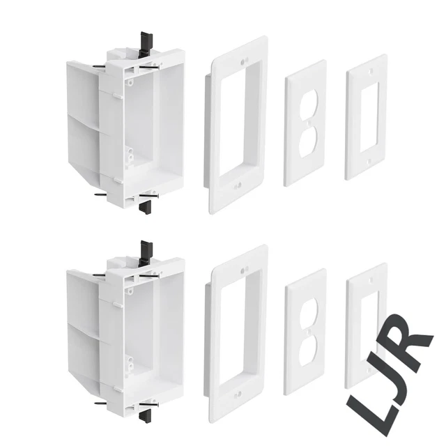 RECESSED OUTLET/ELECTRICAL BOX Single Gang, Recessed Outlet Box for ...