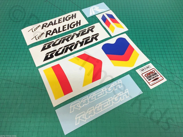 OLD SCHOOL BMX Custom Raleigh Team Aero Pro Burner Stickers Decal Set £ ...