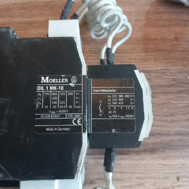 MOELLER DIL 1 Mk-10 Contactor /#Z C00D 9591 £99.30 - PicClick UK