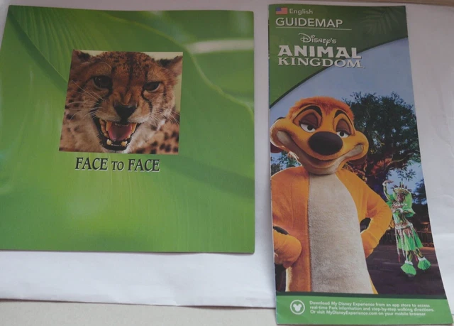 DISNEYWORLD ANIMAL KINGDOM Rare Vintage Preview Booklet Pre 1998 + Park ...