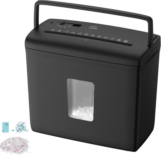 PAPER SHREDDER AUTOMATIC Cross Cut P-4 Security, 5 Sheets, 11L ...
