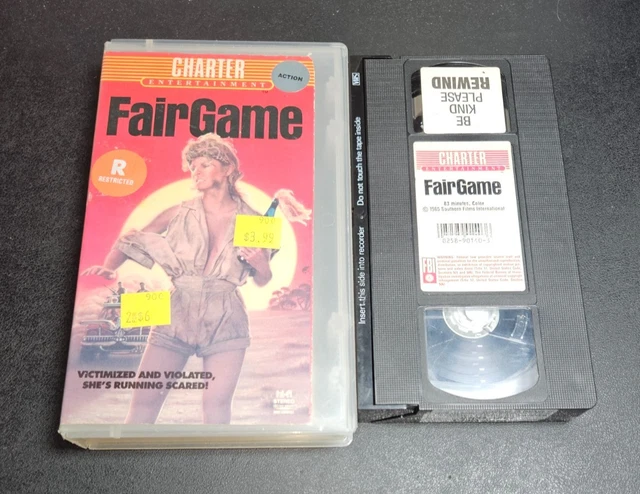 FAIR GAME (VHS, 1985) Cassandra Delaney Action Thriller Australian Rare ...