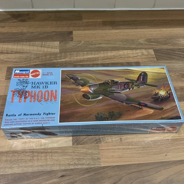 VINTAGE MONOGRAM HAWKER Mk 1B Typhoon Model Kit No 6841 1/48 Scale ...