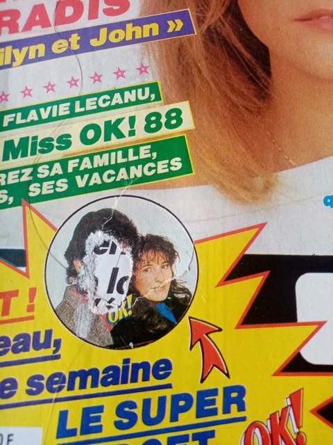 MAGAZINE OK 08/1988 n°656 Vanessa Paradis; Mickael Hutchence ; Helena ...