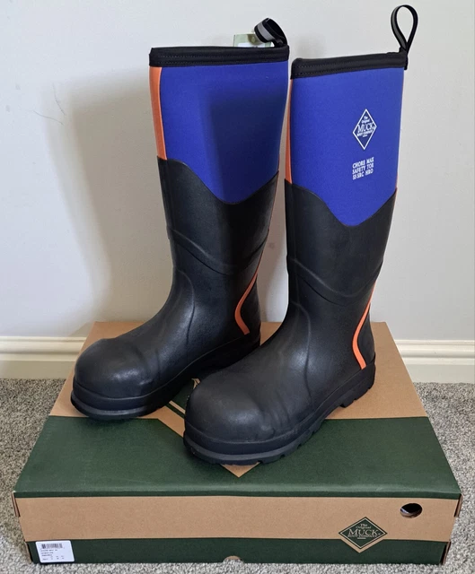 MUCK BOOTS CHORE Max S5 Men's UK 9 Steel Toe Stable 5mm Neoprene Black ...