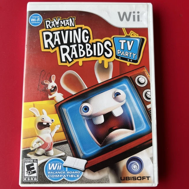 RAYMAN RAVING RABBIDS: TV Party (Nintendo Wii, 2008) Complete CIB ...