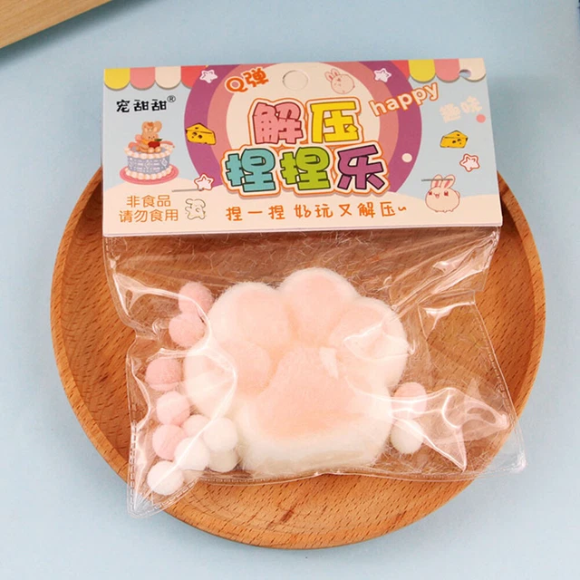 CUTE CAT PAW Sensory Fidget Toys Pinch Decompression Stress Relief Toy ...