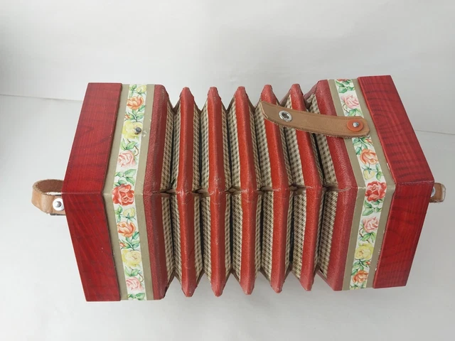 VINTAGE ANGLO BM #2118 20 Key Concertina Accordion Squeeze Box With ...