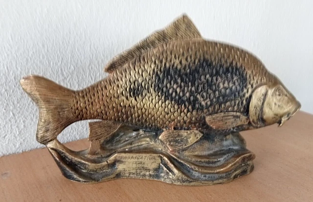 STATUE D'UN POISSON Avec Une Signature Fabrication Francaise EUR 15,00 ...