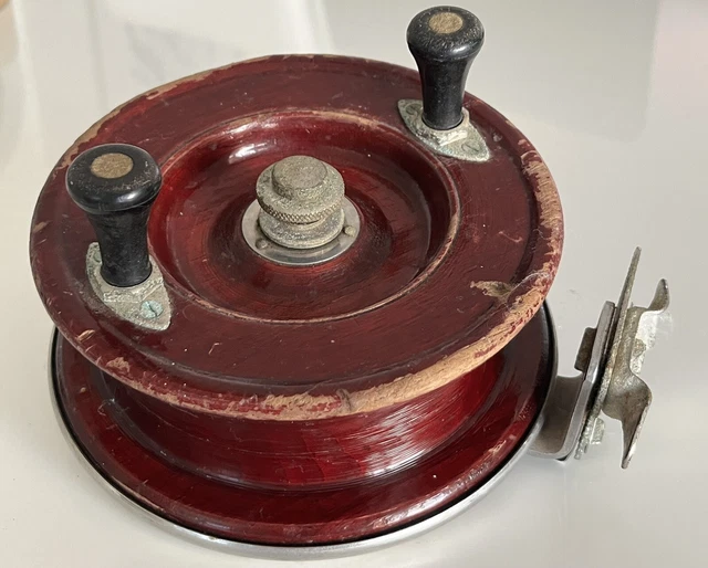 VINTAGE 1950’S ALVEY 500 Blackfish Reel, Rosewood, Bakelite Handles ...