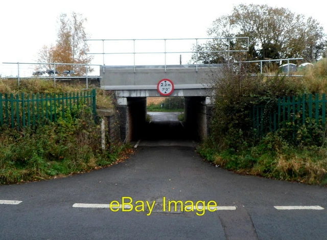 PHOTO 6X4 UNDER a low bridge to Station Road, Charfield Little Bristol ...