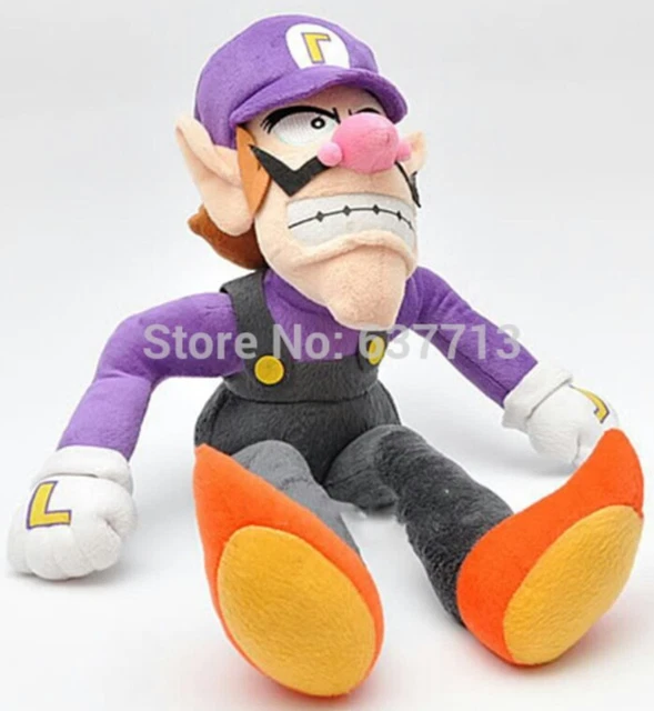 SUPER MARIO BROS WALUIGI PLUSH 30cm Plush Princess puppet Nintendo Toy ...