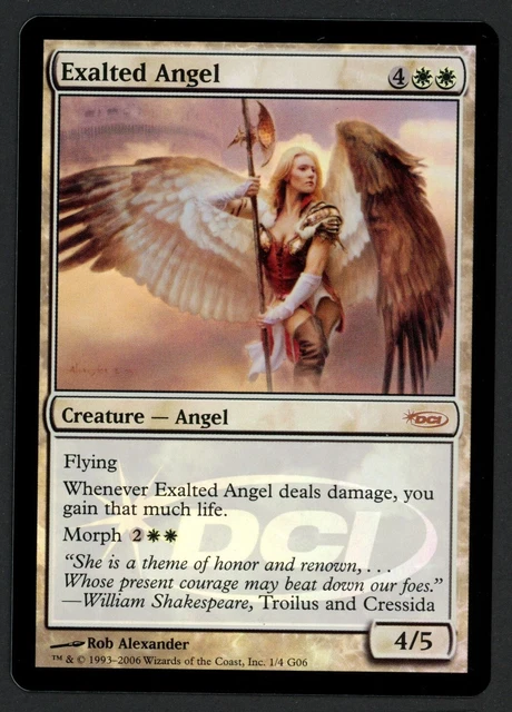 ***FOIL EXALTED ANGEL Judge Promo*** MTG Promo Magic Kid Icarus EUR 10 ...