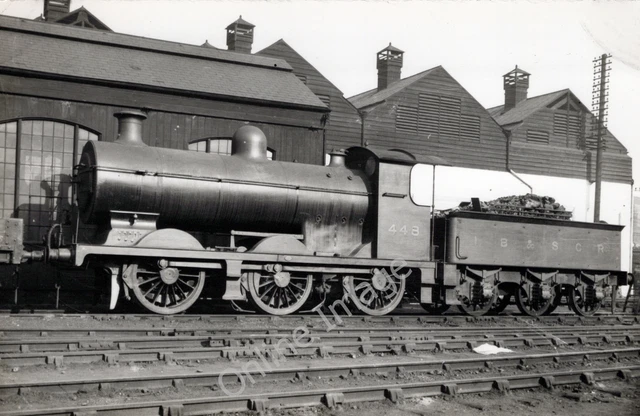Railway Photo Darkroom Lbandscr Engine C 0 6 0 No 448 C1905 £3 00