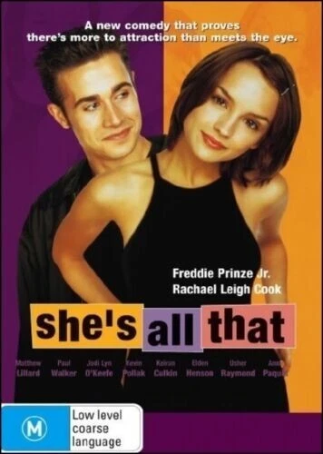 SHE'S ALL THAT DVD (Region 4, 1998) Free Post $7.95 - PicClick AU