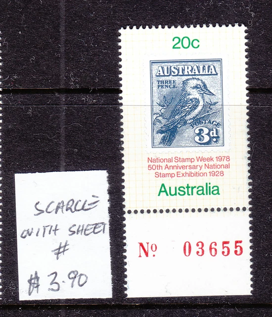 1978 20C STAMP WEEK WITH COUNT NUMBER MUH, SCARCE EUR 2,03 - PicClick FR