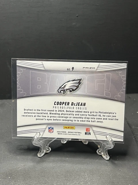 2025 PANINI MOSAIC - Bang! Cooper DeJean #9 Green Mosaic Prizm $2.38 ...
