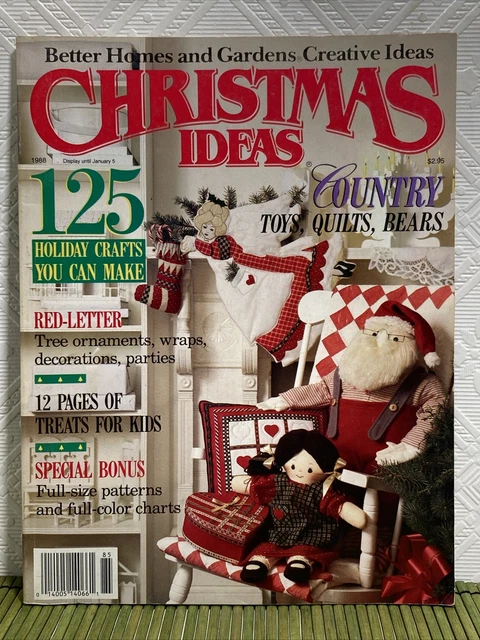 BETTER HOMES & Gardens Magazine 1988 Christmas Ideas Country Toys ...