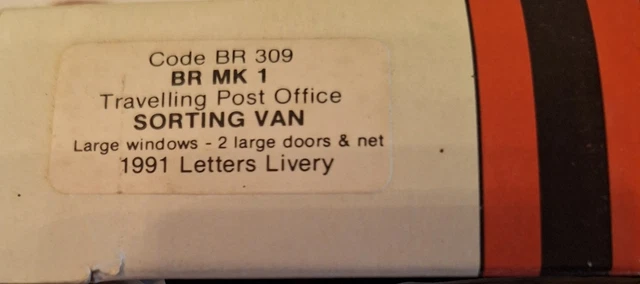 SOUTHERN PRIDE MODELS 4mm Scale MK1 TPO Sorting Van 1991 Letters Livery KitBR309 £18.50 ...