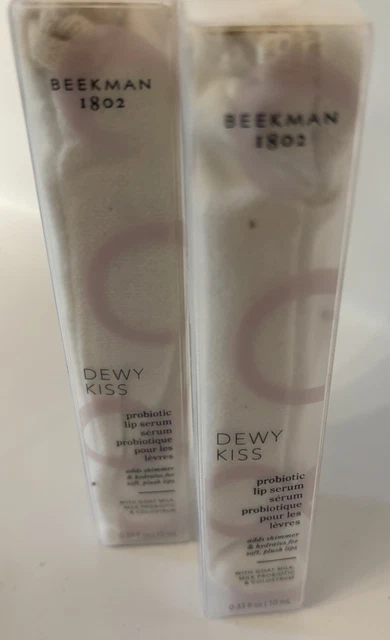 BEEKMAN 1802 🔥 Lot of 2🔥 Dewy Kiss Probiotic Lip Serum 0.33oz NEW $36. ...