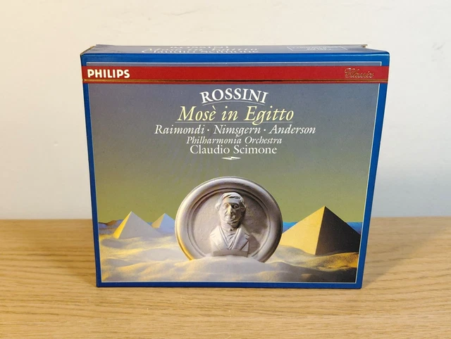 ROSSINI MOSE IN Egitto Claudio Scimone 2 CD Philips *LIKE NEW* £12.00 ...